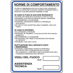 Cartelli Segnalatori | 10201K - Cartello alluminio norme di ...
