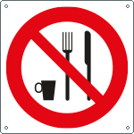 Cartelli Segnalatori | 1310Y - Cartello divieto bere e/o mangiare