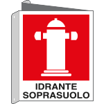 Cartelli Segnalatori | 20170BIX - cartello bifacciale simbolo idrante ...