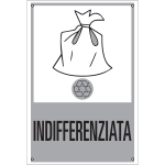 Cartelli Segnalatori | 3500 - cartello rifiuti "RACCOLTA INDIFFERENZIATA"