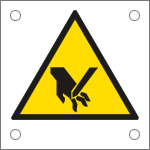 Cartelli Segnalatori | 49649J - Cartello alluminio pericolo taglio ...