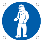 Cartelli Segnalatori | 49878N - Cartello alluminio obbligo protezione ...