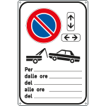 Cartelli Segnalatori | 5671Y - Cartello divieto di sosta con rimozione ...