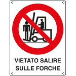 Cartelli Segnalatori | 622601KS - Etichetta adesiva divieto vietato ...