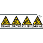 Cartelli Segnalatori | YE95252B - Sheet n. 4 label EXPLOSIVE