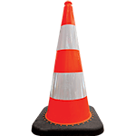 Cartelli Segnalatori | CORV42 - base nera zavorrabile x coni CORV46 ...