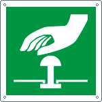 Cartelli Segnalatori | E15159WS - Etichetta emergenza pulsante di ...