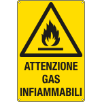 Cartelli Segnalatori | E1713X - Cartello pericolo attenzione gas ...