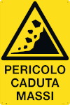 Cartelli Segnalatori | E17301X - Cartello pericolo caduta massi EN ISO 7010