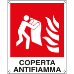 Cartelli Segnalatori | E20156K - Cartello antincendio coperta ...