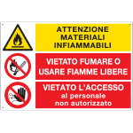 Cartelli Segnalatori | E3563 - Cartello multisimbolo QUADRO ELETTRICO ...