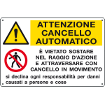 Cartelli Segnalatori | E3550 - Cartello multisimbolo ZONA CON ...