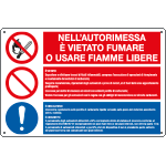 Cartelli Segnalatori | E3563 - Cartello multisimbolo QUADRO ELETTRICO ...