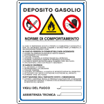 Cartelli Segnalatori | E3810 - Cartello multisimbolo norme ...