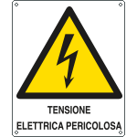 Cartelli Segnalatori | E410701W - Cartello pericolo attenzione cavi ...