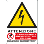 Cartelli Segnalatori | E440102X - Cartello pericolo attenzione zona ...