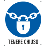 Cartelli Segnalatori | E615701K - cartello obbligo tenere chiuso EN ISO ...