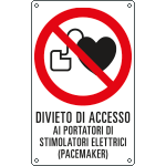 Cartelli Segnalatori | E632801KS - Etichetta autoadesiva divieto ...