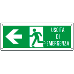 Cartelli Segnalatori | E720101KS - etichetta uscita di emergenza ...