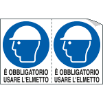 Cartelli Segnalatori | E9533A - Foglio n. 2 etichette adesive obbligo ...