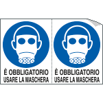 Cartelli Segnalatori | E9534A - Foglio n. 2 etichette adesive obbligo ...