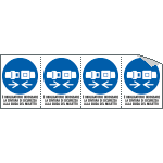 Cartelli Segnalatori | E9546B - Foglio 4 etichette adesive obbligo ...