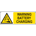 Cartelli Segnalatori | EYE17133K - sign hazard "WARNING BATTERY ...