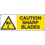Cartelli Segnalatori | EYE172201K - sign hazard "CAUTION SHARP BLADES ...