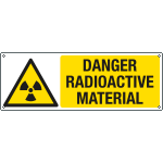 Cartelli Segnalatori | EYE1722K - sign hazard "DANGER RADIOACTIVE ...
