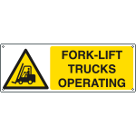 Cartelli Segnalatori | EYE1753K - Sign hazard FORK-LIFT TRUCKS ...