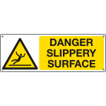 Cartelli Segnalatori | EYE1759K - sign hazard "DANGER SLIPPERY SURFACE ...