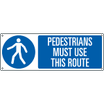 Cartelli Segnalatori | EYE1956K - sign hazard PEDESTRIANS MUST USE ...