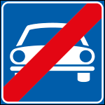 Cartelli Segnalatori | FLR661315 - Cartello NF315 FINE STRADA RISERVATA ...