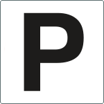 Cartelli Segnalatori | PN401 - Pannello rifrangente P principiante