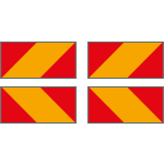 Cartelli Segnalatori | PNM3104 - Kit 4 pannello retroriflettente CL.3 ...