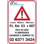 Cartelli Segnalatori | RFISIT/090 - Cartello indicazione P.L ...