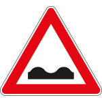 Cartelli Segnalatori | FAR190001 - Triangolo rifrangente NF 1 STRADA ...