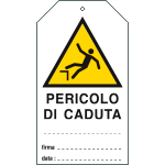 Cartelli Segnalatori | E9823 - cart.avvert.plast.PERICOLO CADUTA